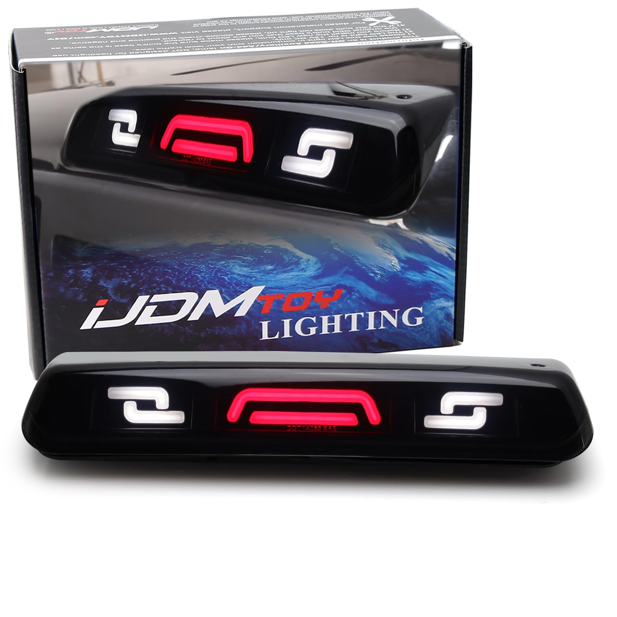 Smoked Lens Full LED High Mount Third Brake/Stop Light Assembly For ...