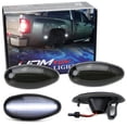 Smoked Lens All White Full LED Trunk Bed Marker Lights Set For 2008-14 ...