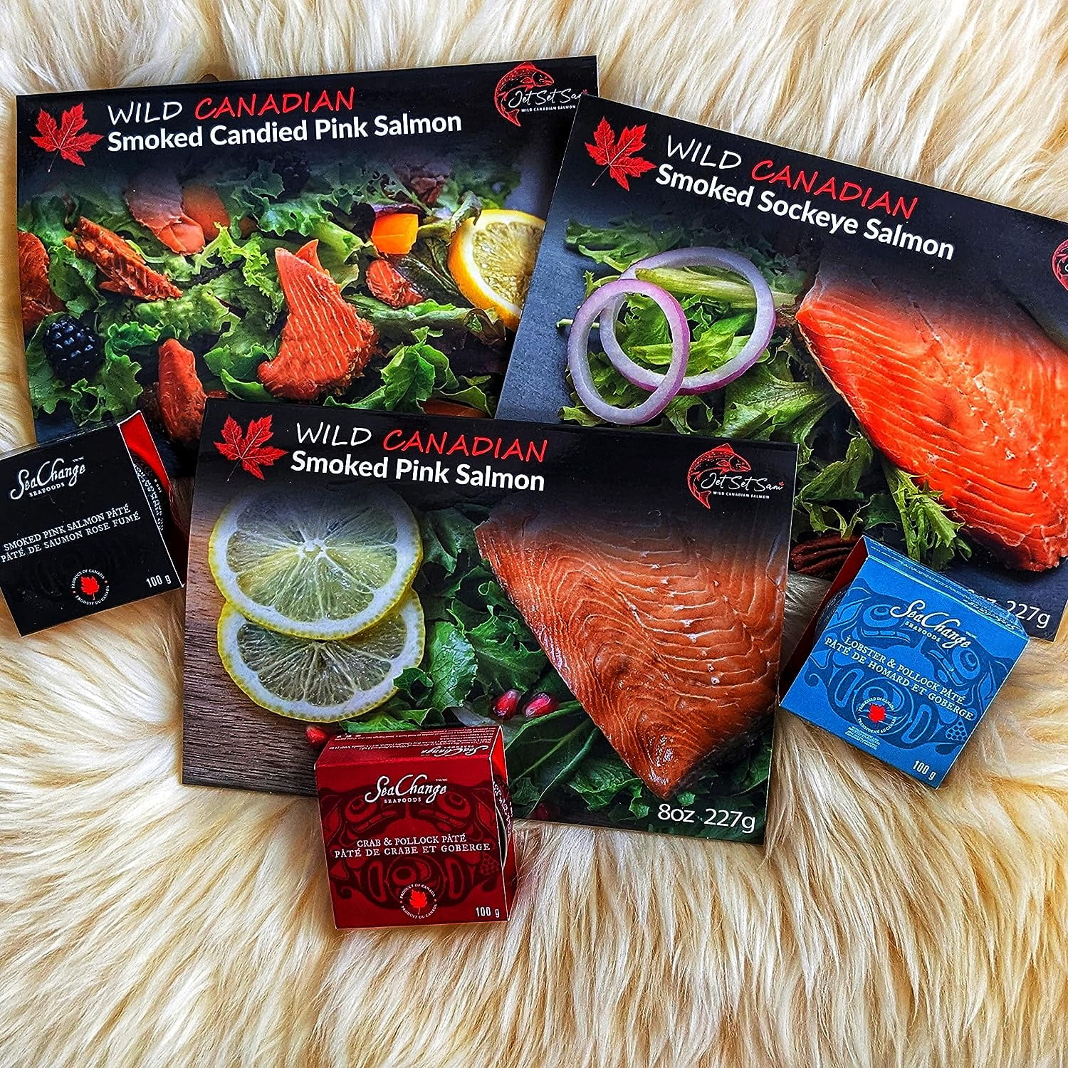Smoked Salmon Food Gift Pack Featuring Wild Canadian Salmon, Lobster ...