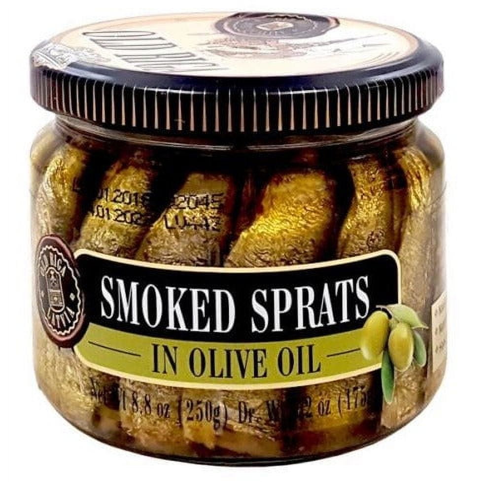 Riga European Food - Smoked Sprats in Olive Oil, 8.8 oz Jar - Walmart.com