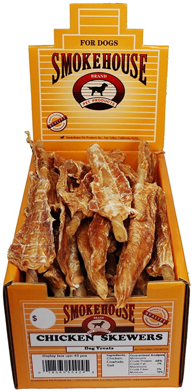 Smokehouse Chicken Skewers Dog Chews, 45 Count - Walmart.com