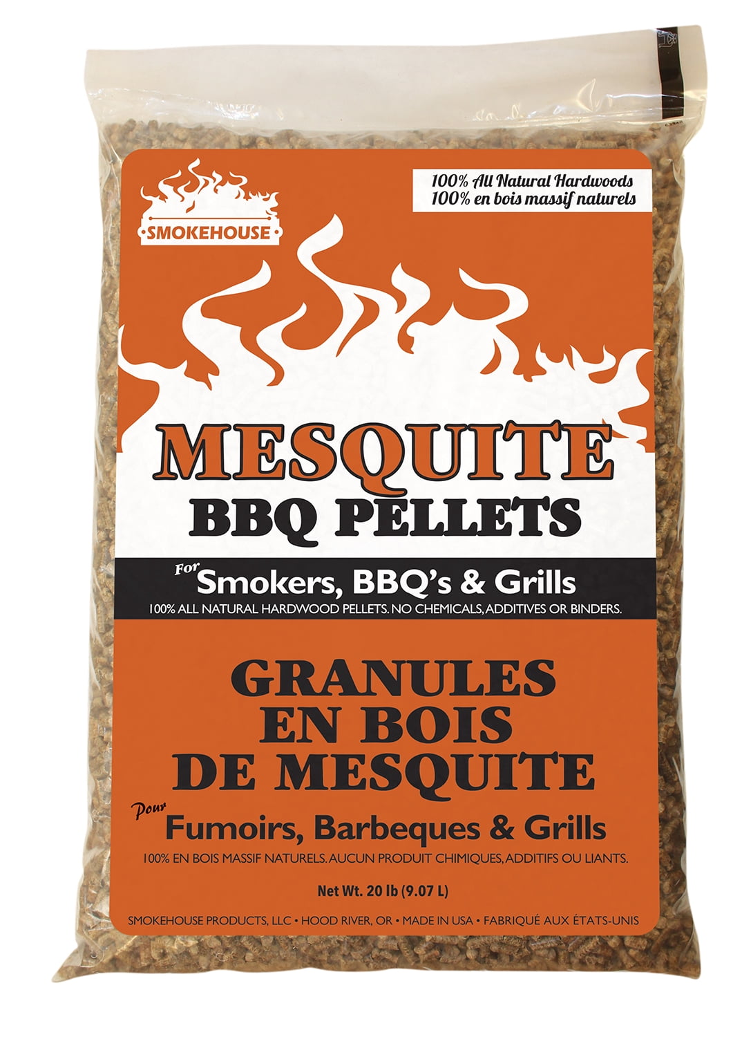 Smokehouse Hardwood Mesquite BBQ Smoking Pellets for Smoker Grill, 20 ...