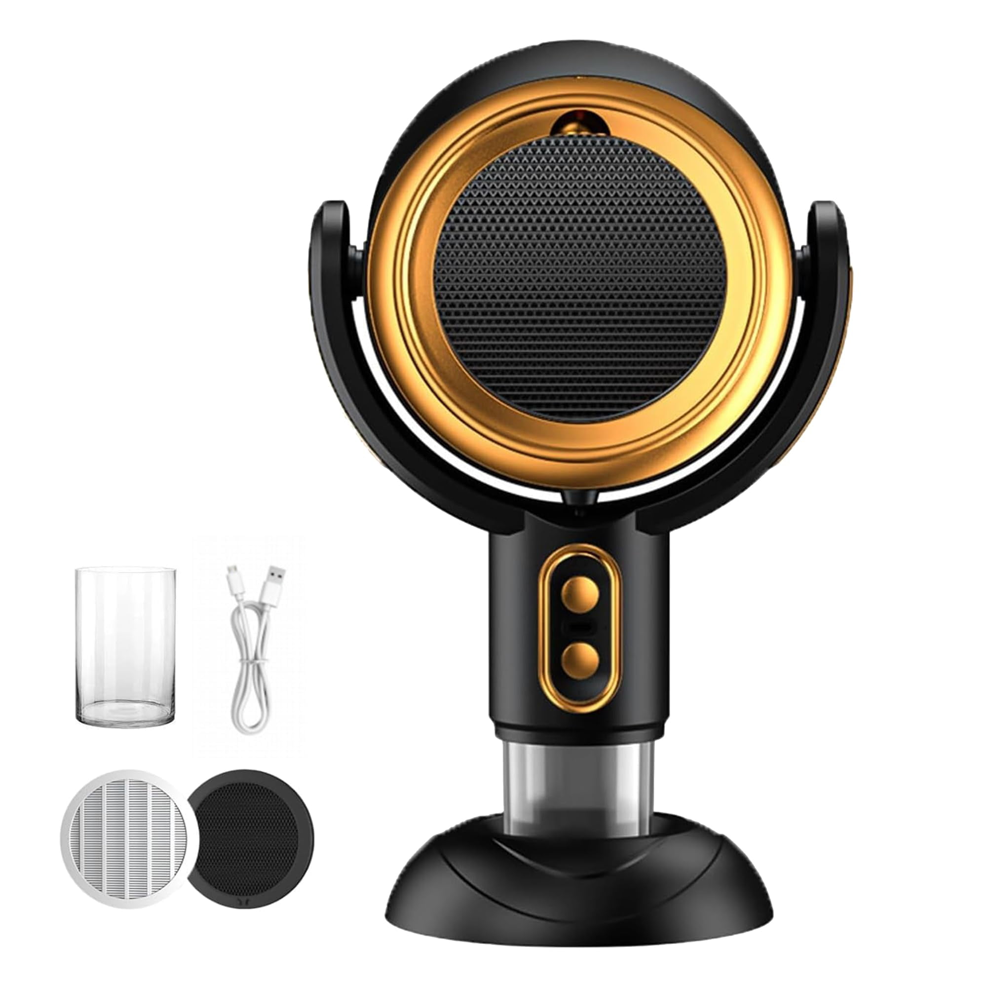 Smokeing Fan for Smoking Indoors, Black Gold Electric Smokeaway ...