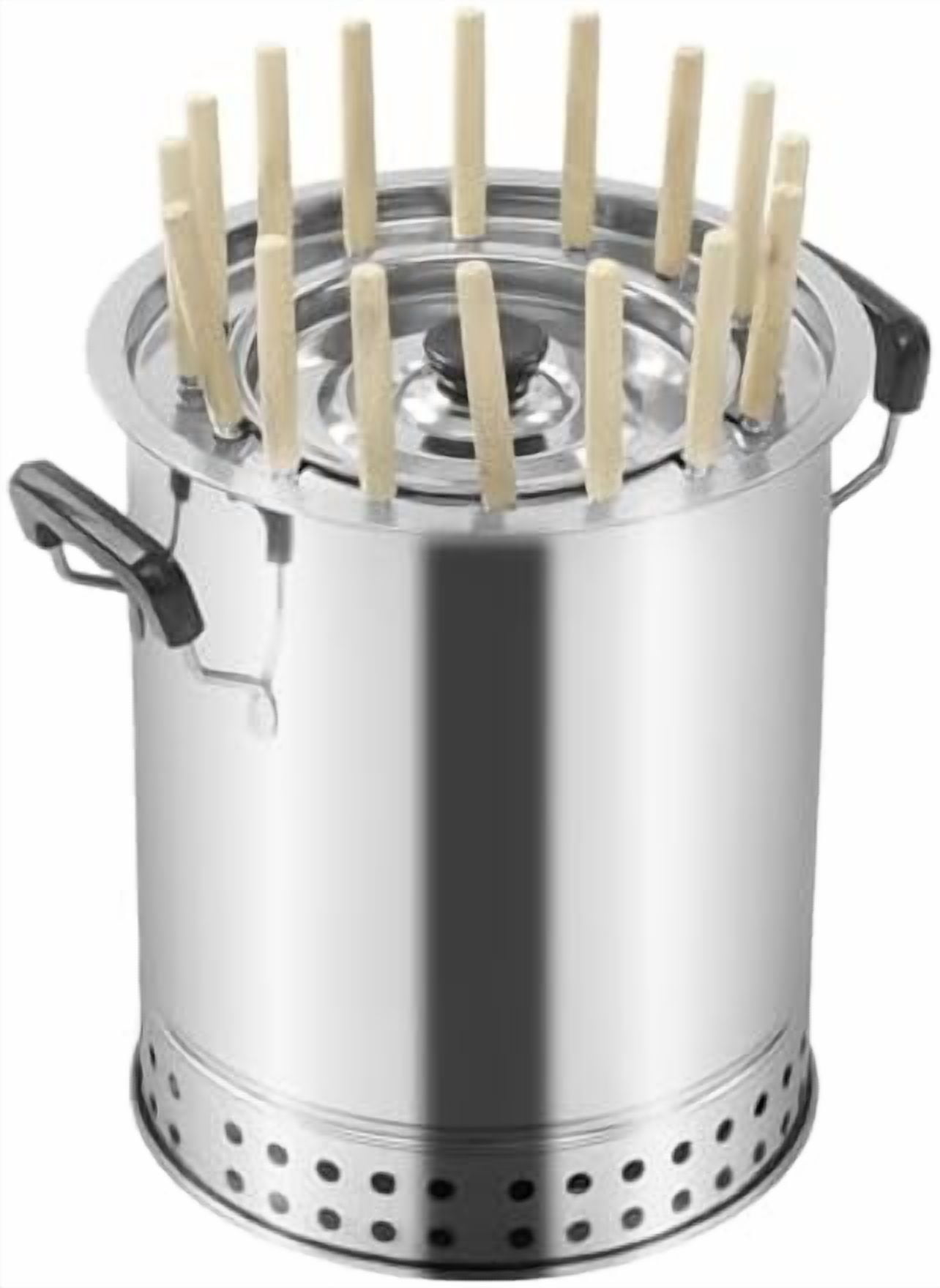 Smokeless Barbecue Charcoal Grill, Stainless Steel Portable kebab ...