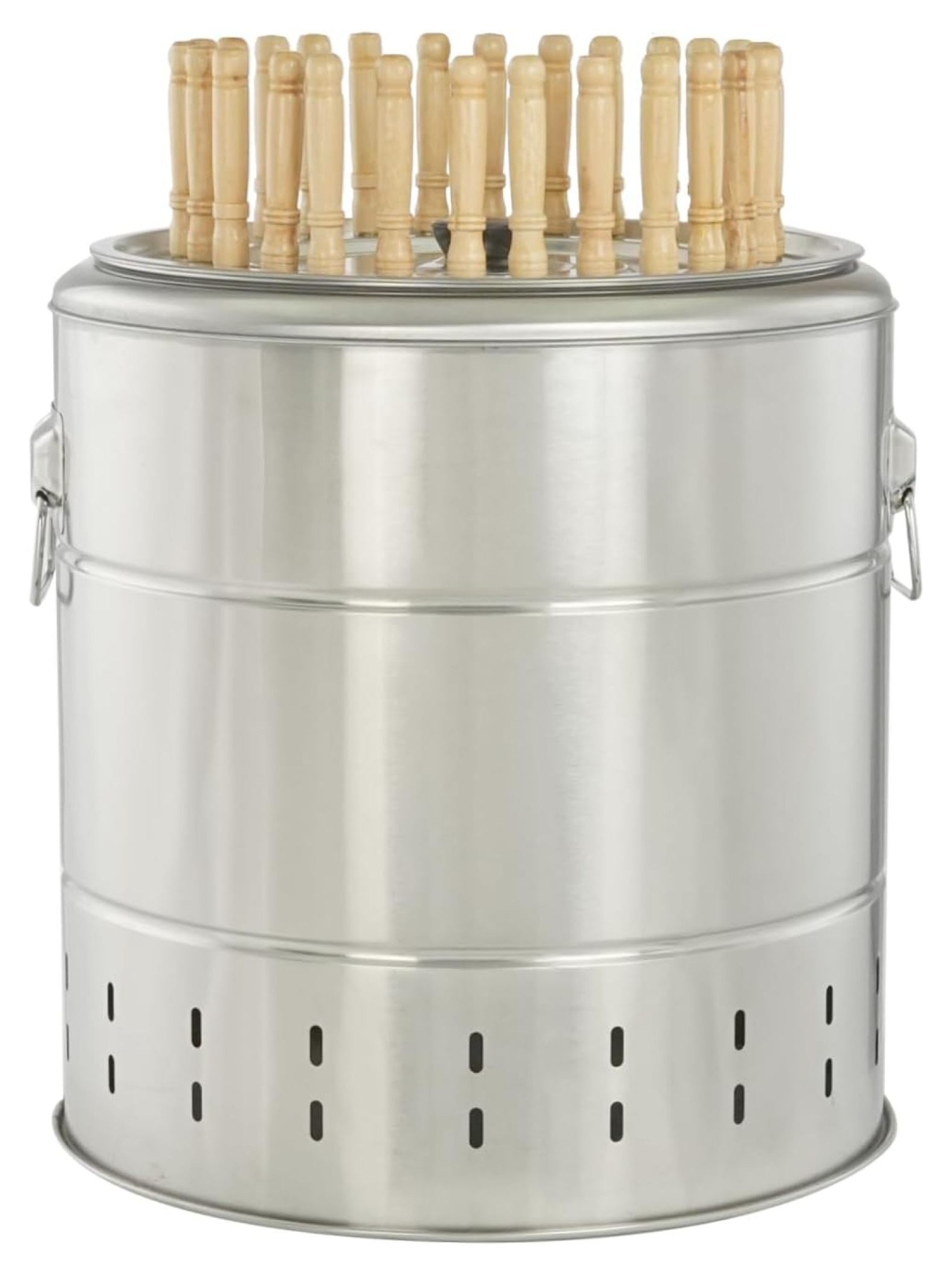 Smokeless Barbecue Hanging Grill With 28 Skewers Stainless Steel ...