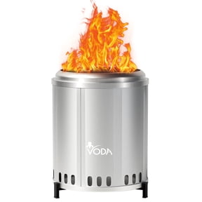 Housewise Portable Concrete Fire Pit - Indoor/Outdoor, For Table ...