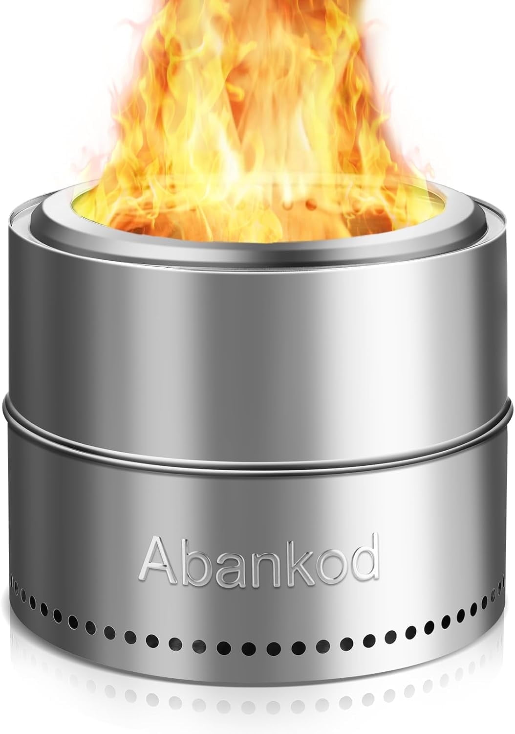 Smokeless Fire Pit 19.5 Inch Outdoor Firepit with Removable Ash Pan ...