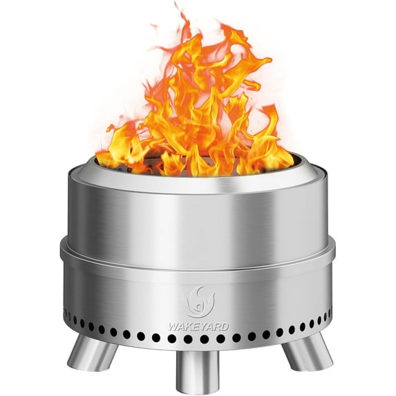 Smokeless Fire Pit, 19.5 Inch Portable Smokeless FirePit for Outside ...