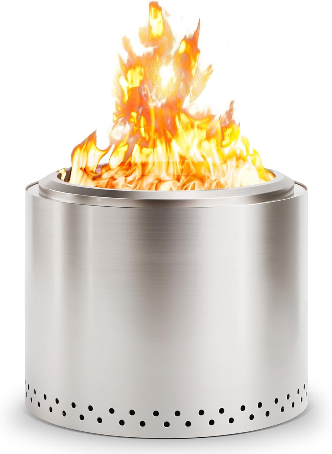 Smokeless Fire Pit, 19.7 inch Firepits for Outside with Removable Ash ...