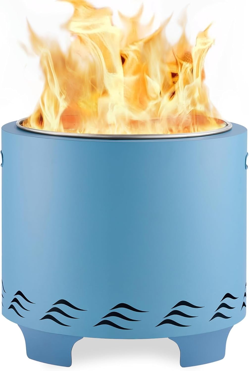 Smokeless Fire Pit 20 inch, Outdoor Fire Pits for Patio Camping ...