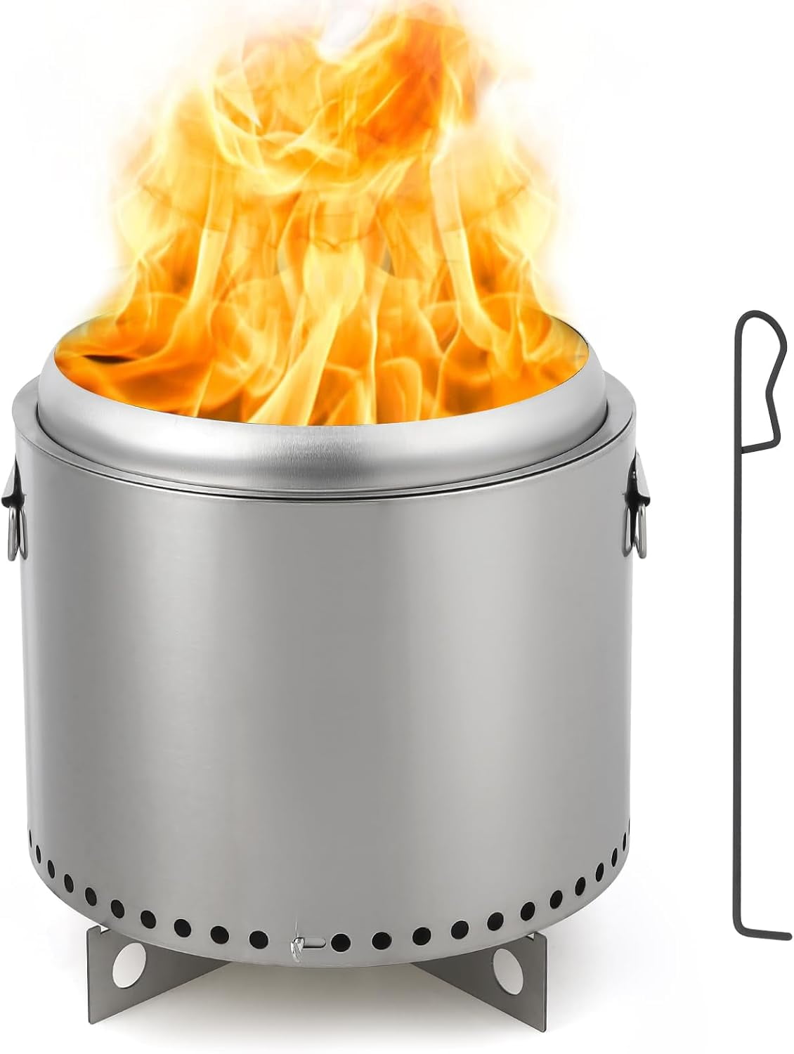 Smokeless Fire Pit with Air Switcher, TROPOW Stainless Steel Fire Pits ...