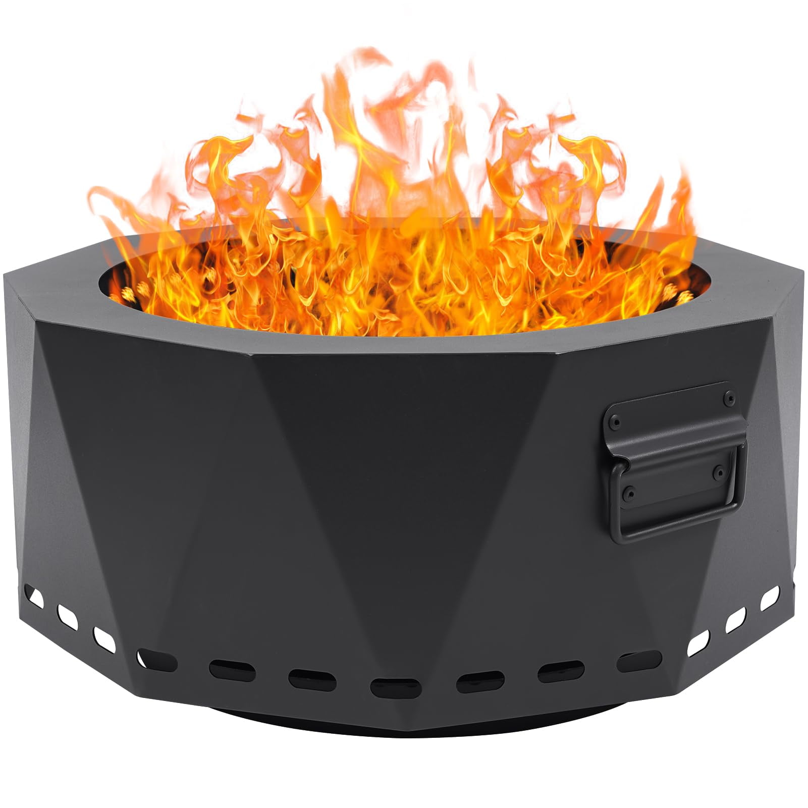 Smokeless Fire Pit Outdoor- 20 Inch Low Smoke Metal Fire Pits ...