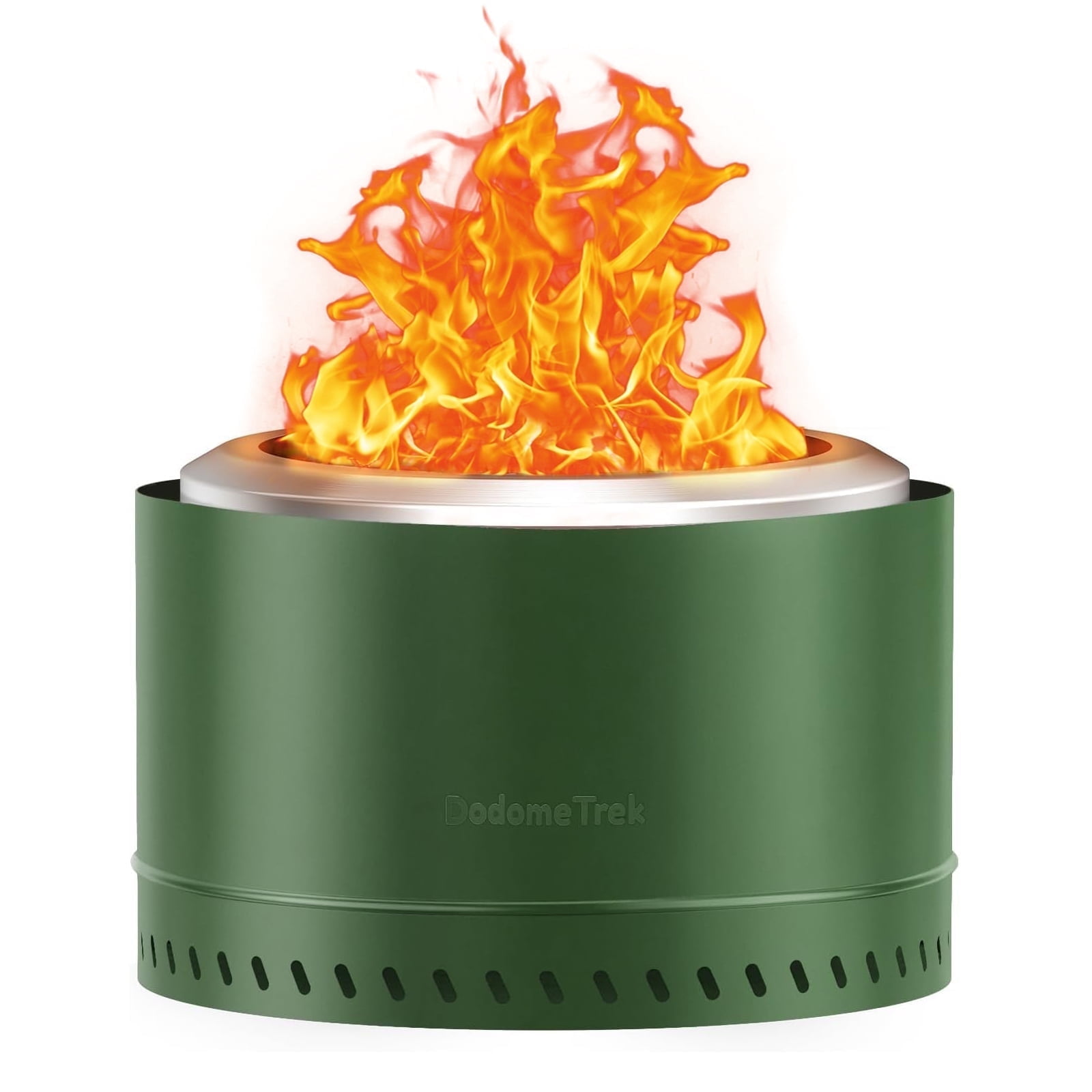 Dodometrek Smokeless Firepit, Portable Fire Pit Smokeless, 27in Olive ...