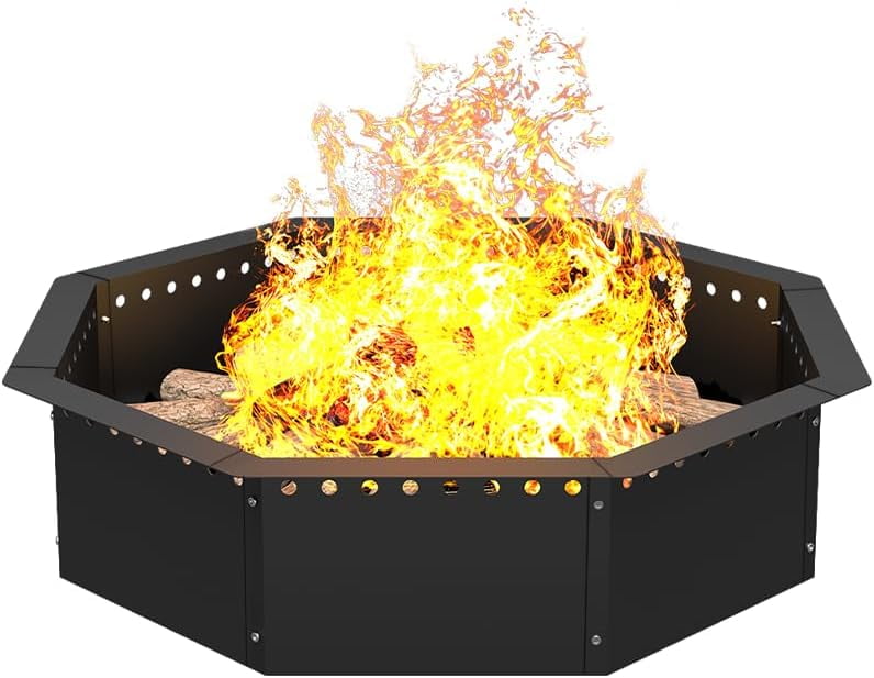 Smokeless Fire Pit Ring 28-Inch Outer 24-Inch Inner Diameter, Large ...