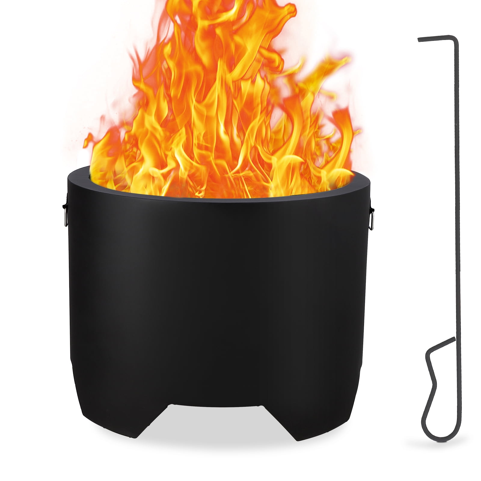 Smokeless Fire Pit,Wood Burning Fire Pit Outdoor with Stand and Handle ...