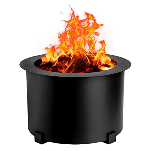Smokeless Fire Pits, 21.5 Inch Large Wood Burning Fire Pit, Carbon ...