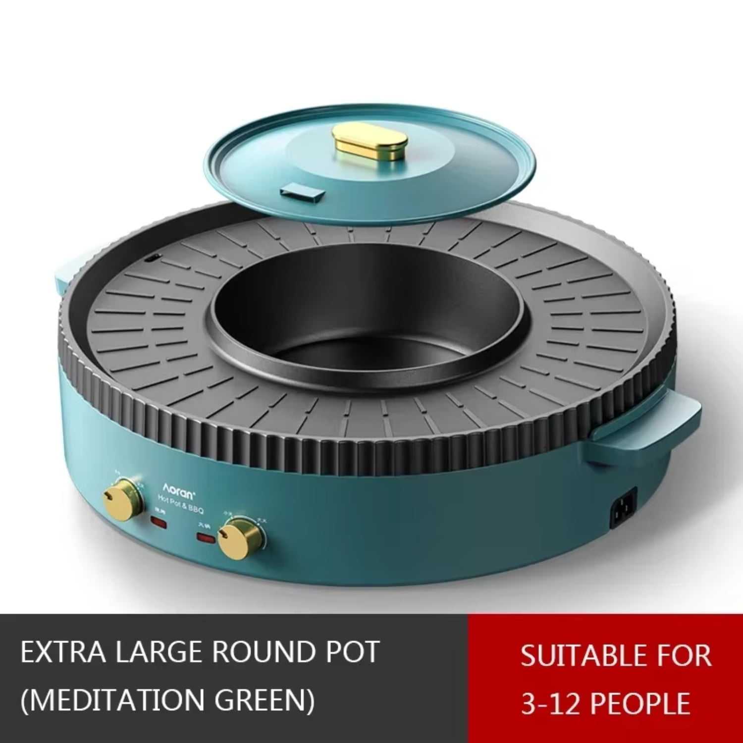 Smokeless Household Hot Pot Barbecue Machine with Integrated Fire ...