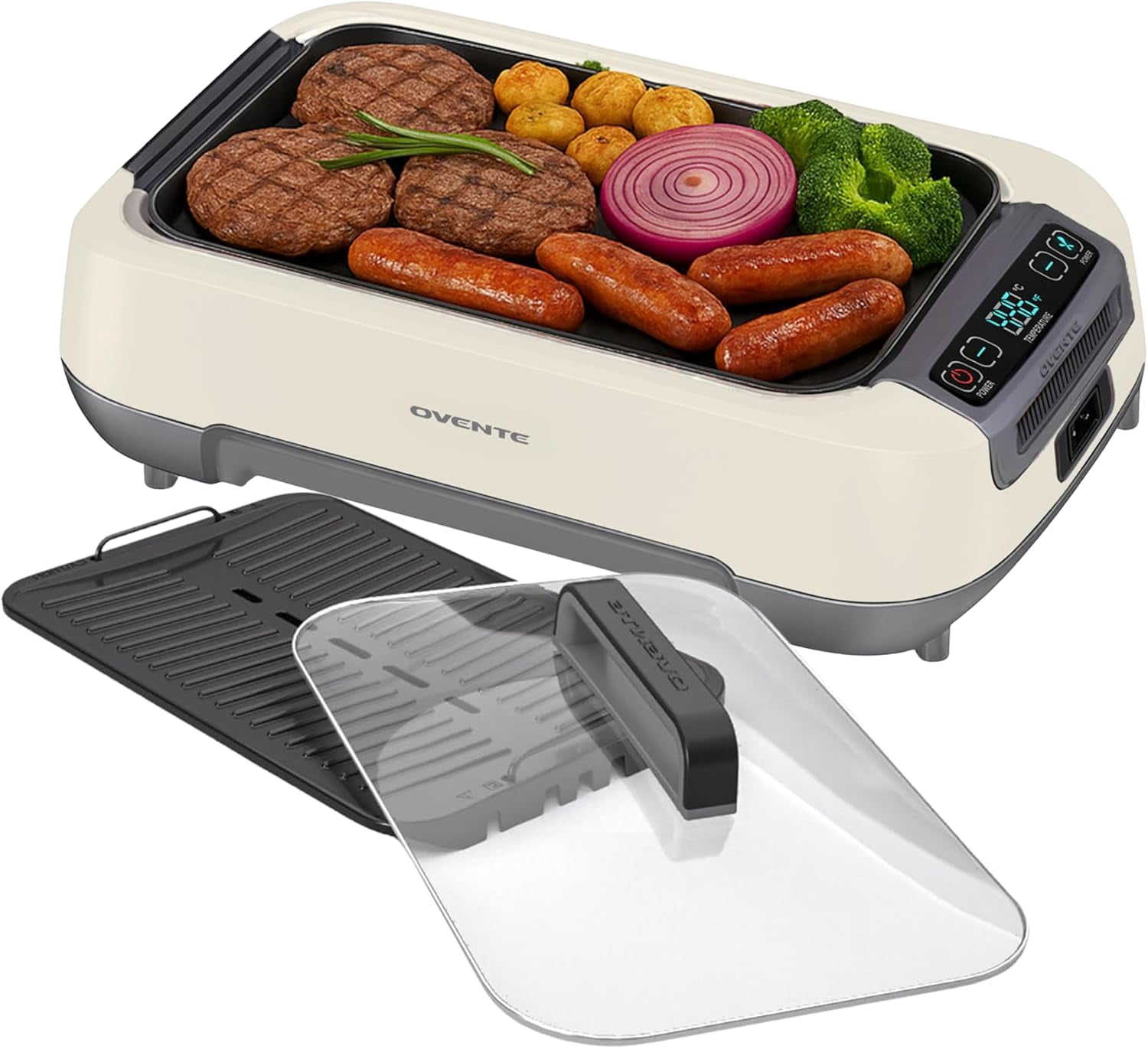 Smokeless Indoor Grill 1500W Electric Portable Korean BBQ Grill with ...
