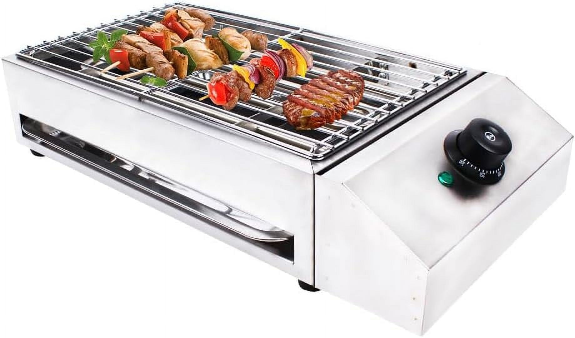 Smokeless Indoor Grill, 1800W Commercial Electric Grill, Adjustable ...