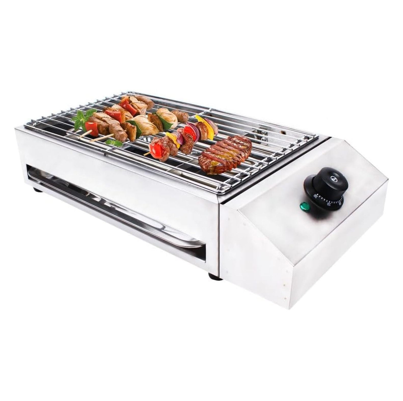 Smokeless Indoor Grill, 1800W Electric Grill, Adjustable Temperature ...