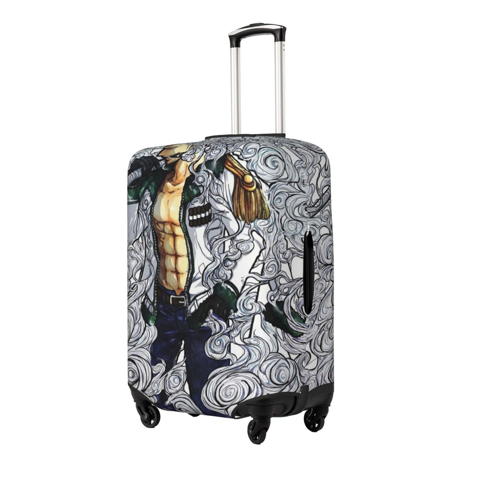 Smoker Cartoon Suitcase Cover With Concealed Zipper Luggage Cover ...