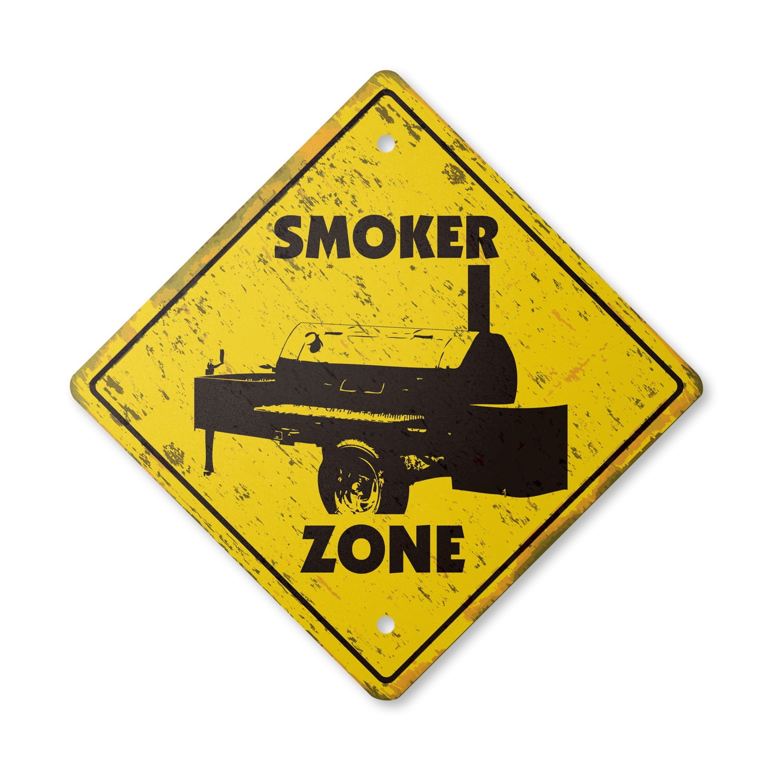 Smoker Vintage Crossing Sign Zone Xing | Indoor/Outdoor Plastic | 20 ...