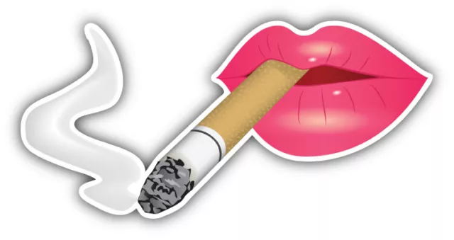 Smokers Lips Car Sticker Phone Decal Water Bottle Stickers Car Decals ...