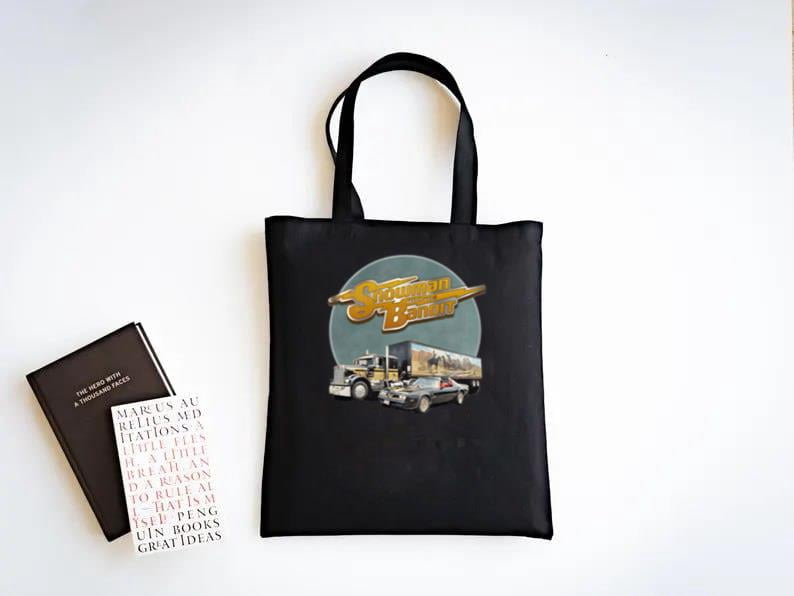 Smokey Bandit Retro Car Chase Classic Movie Fan Graphic Burt Tote Bag ...