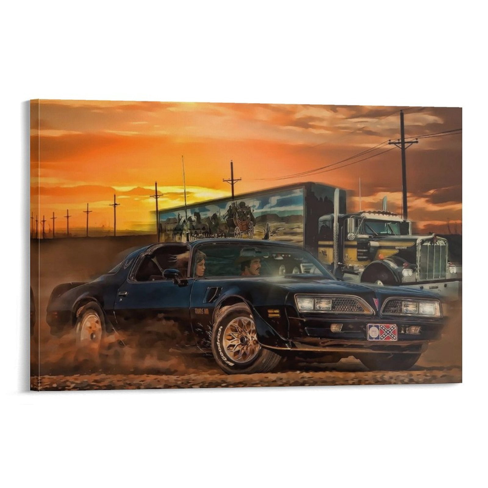 Smokey And The Bandit Retro Movie Poster (4) Wall Art Poster Gifts ...