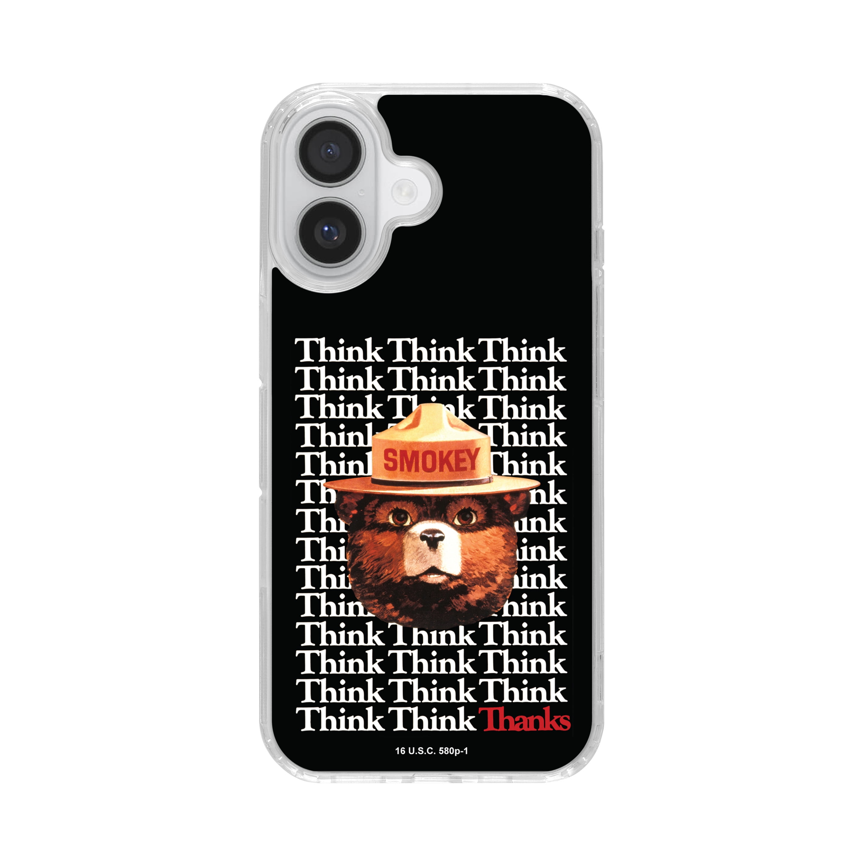 Smokey Bear HD Phone Case for MagSafe Apple iPhone 17 (1982 Think ...