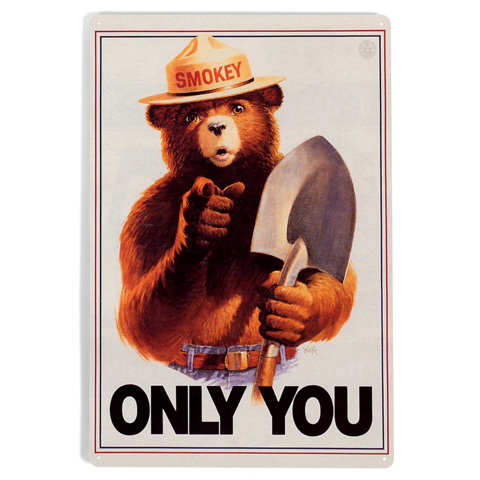 Smokey Bear, Only You, Officially Licensed Vintage Poster (12x18 ...