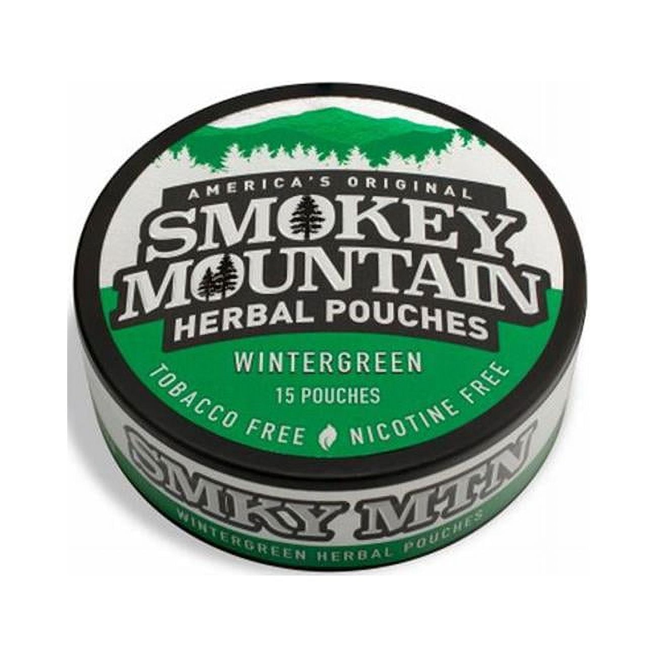 Smokey Mountain Caffeinated Pouches - Wintergreen - Tobacco Free and ...