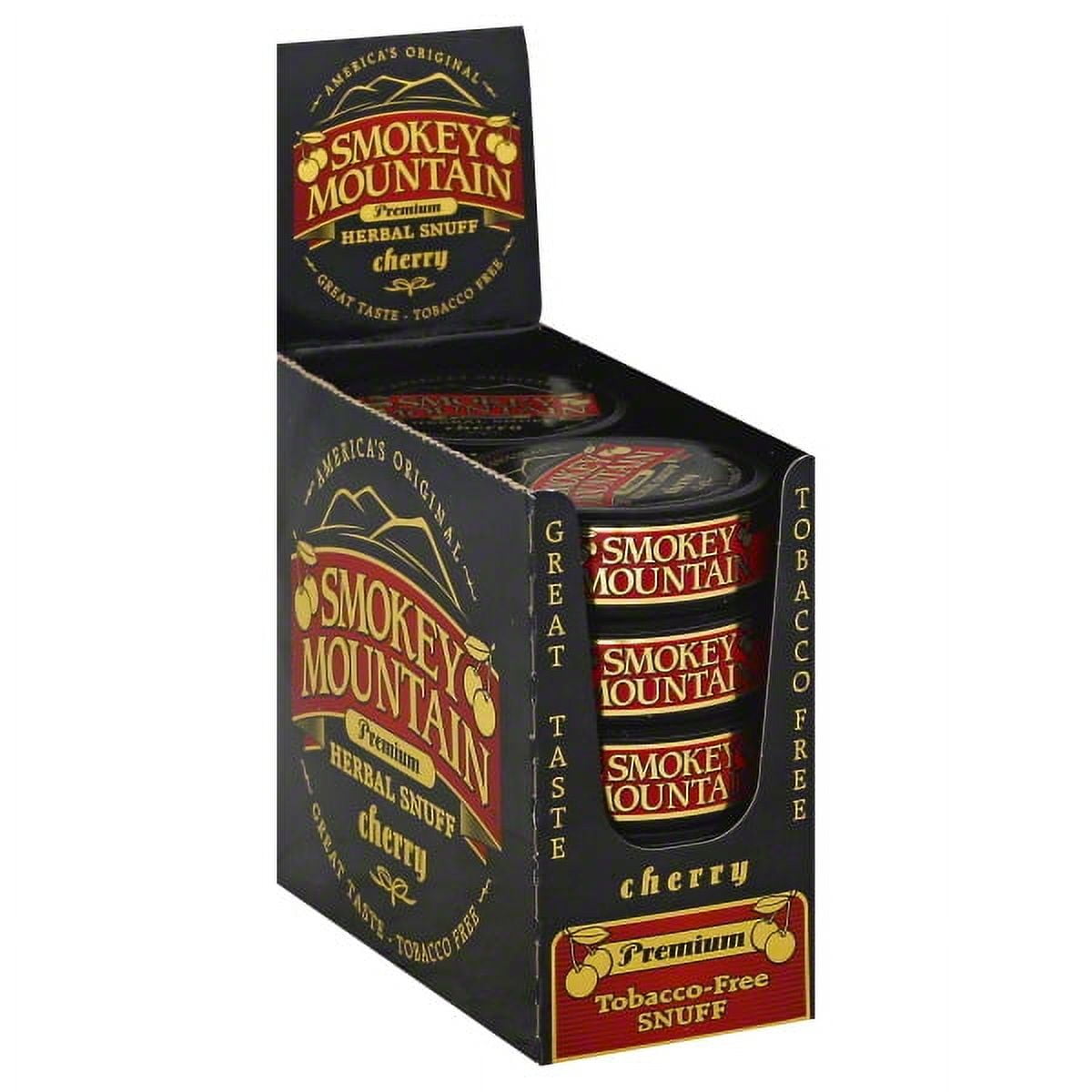 Smokey Mountain Snuff 10 Can Box (Cherry) - Walmart.com
