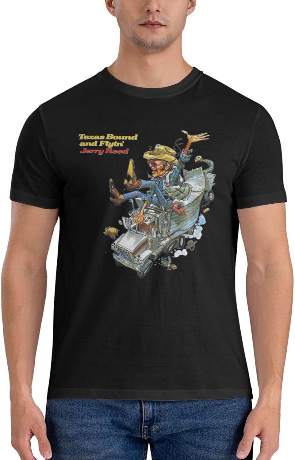 Smokey and The Bandit Jerry Reed T Shirt Man's Summer Unique Printing ...