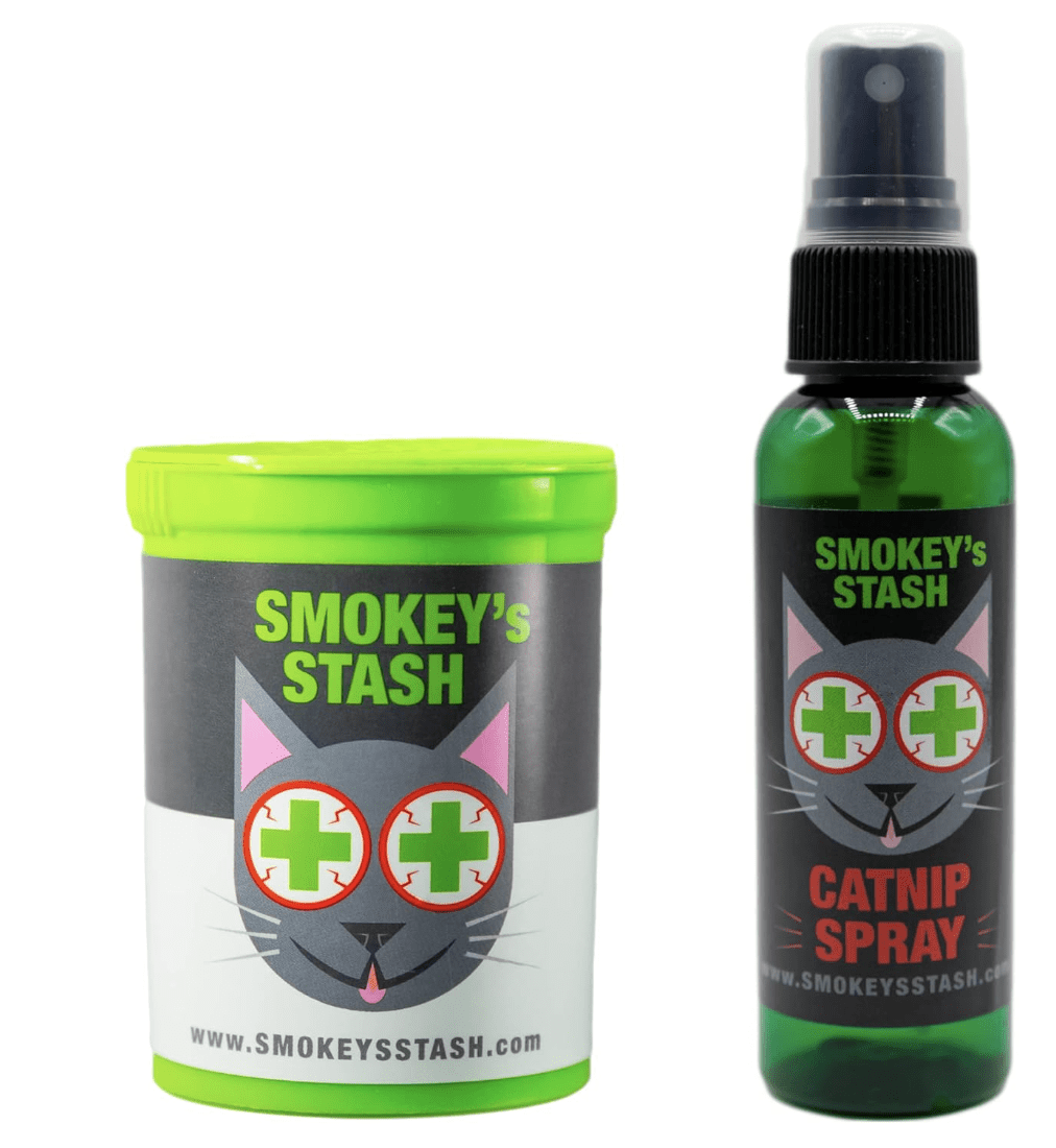 Smokey's Stash Cat Catnip Spray and Dried Organic Catnip combo maximum ...