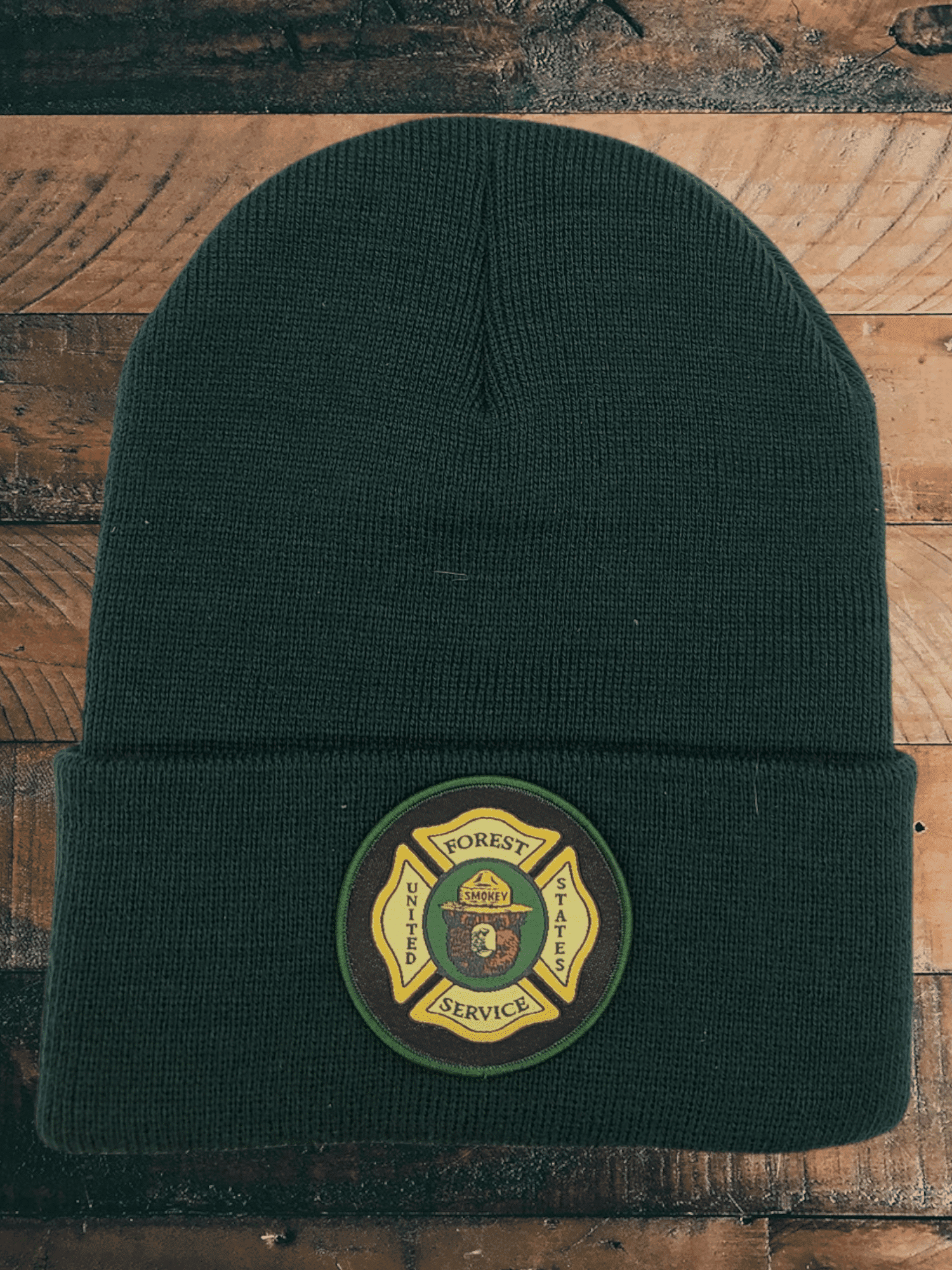 Smokey the Bear Forest Service Beanie - Forest Green - Walmart.com