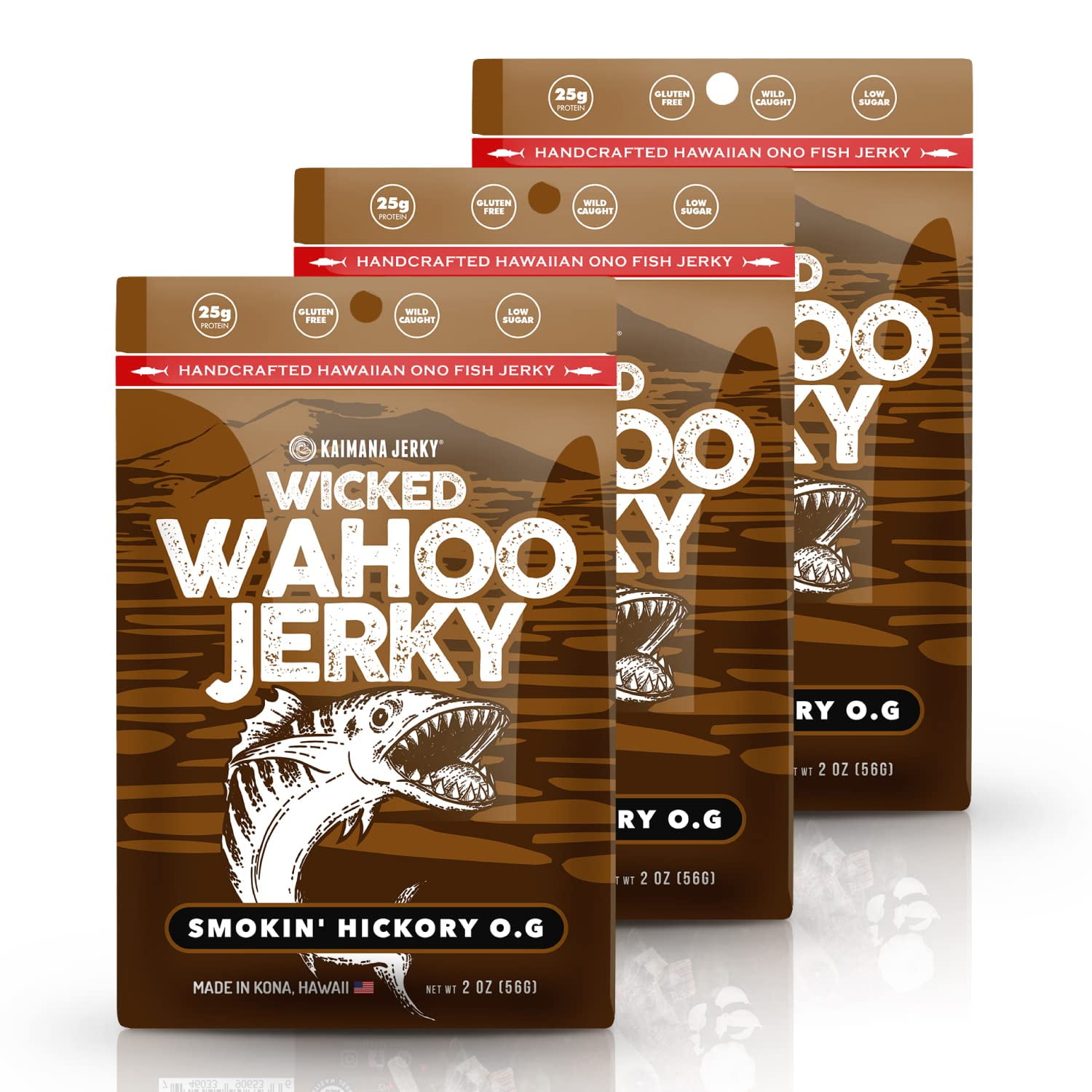 Smokin' Hickory O.G. Wahoo SSF20 Ono Fish Jerky - Smoky Umami Flavor ...