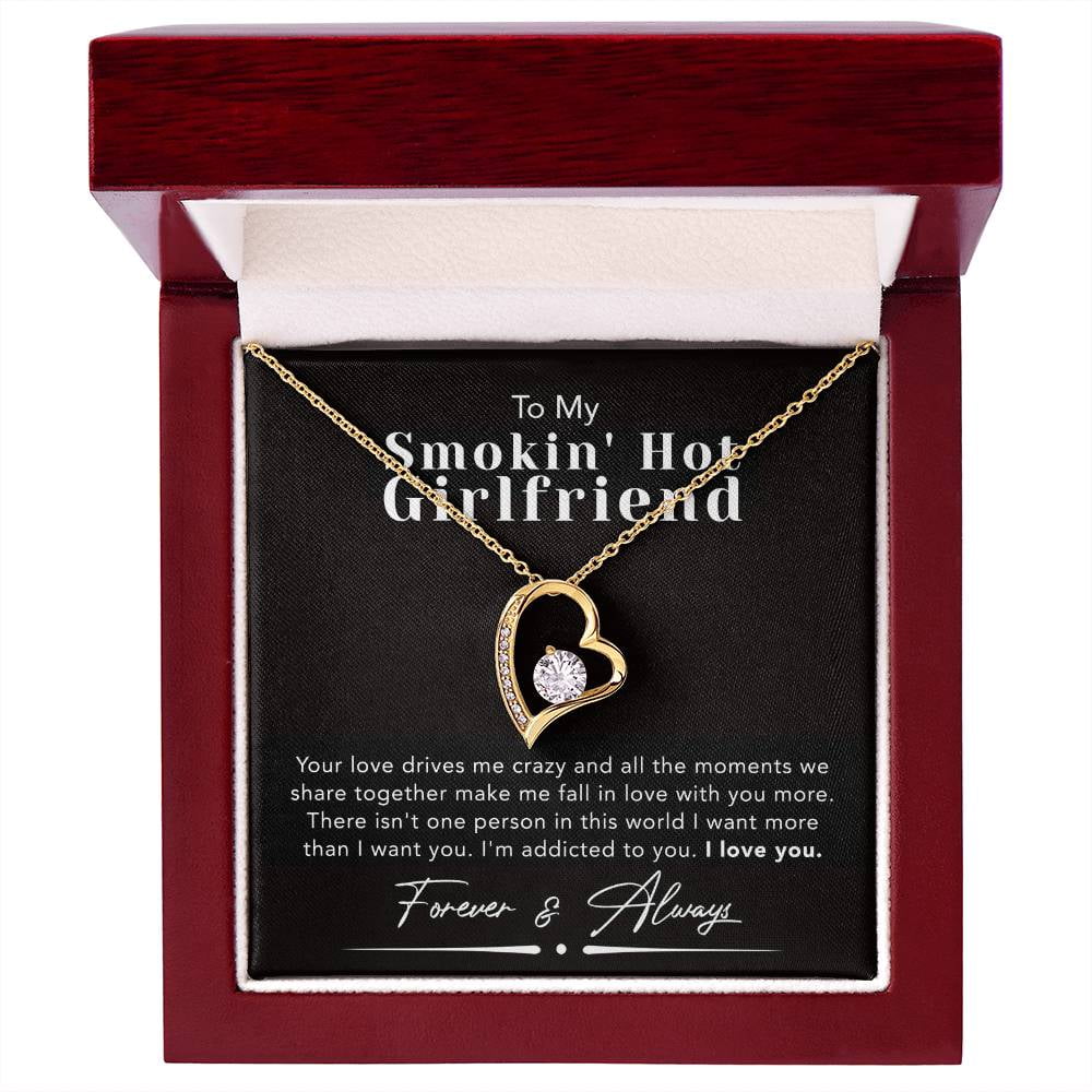 Smokin' Hot Girlfriend, Gift For Her - Forever Love Necklace - 14k ...