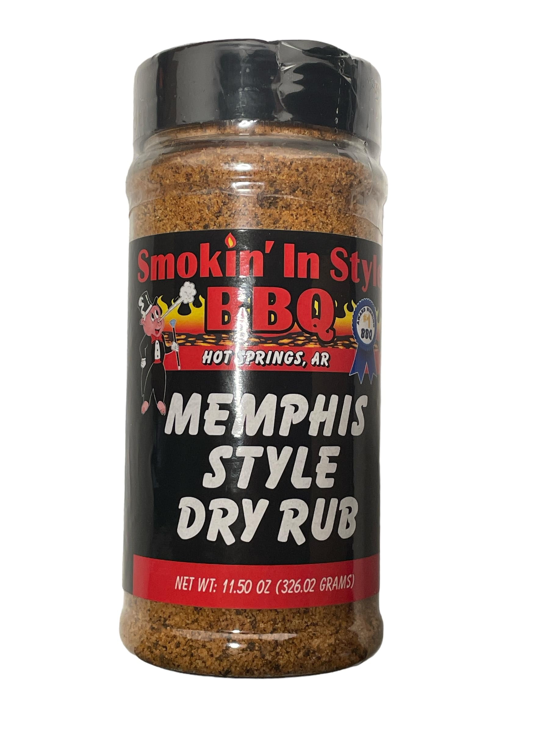 Smokin' In Style Memphis Style BBQ Rub - Award Winning Blend of Spices ...