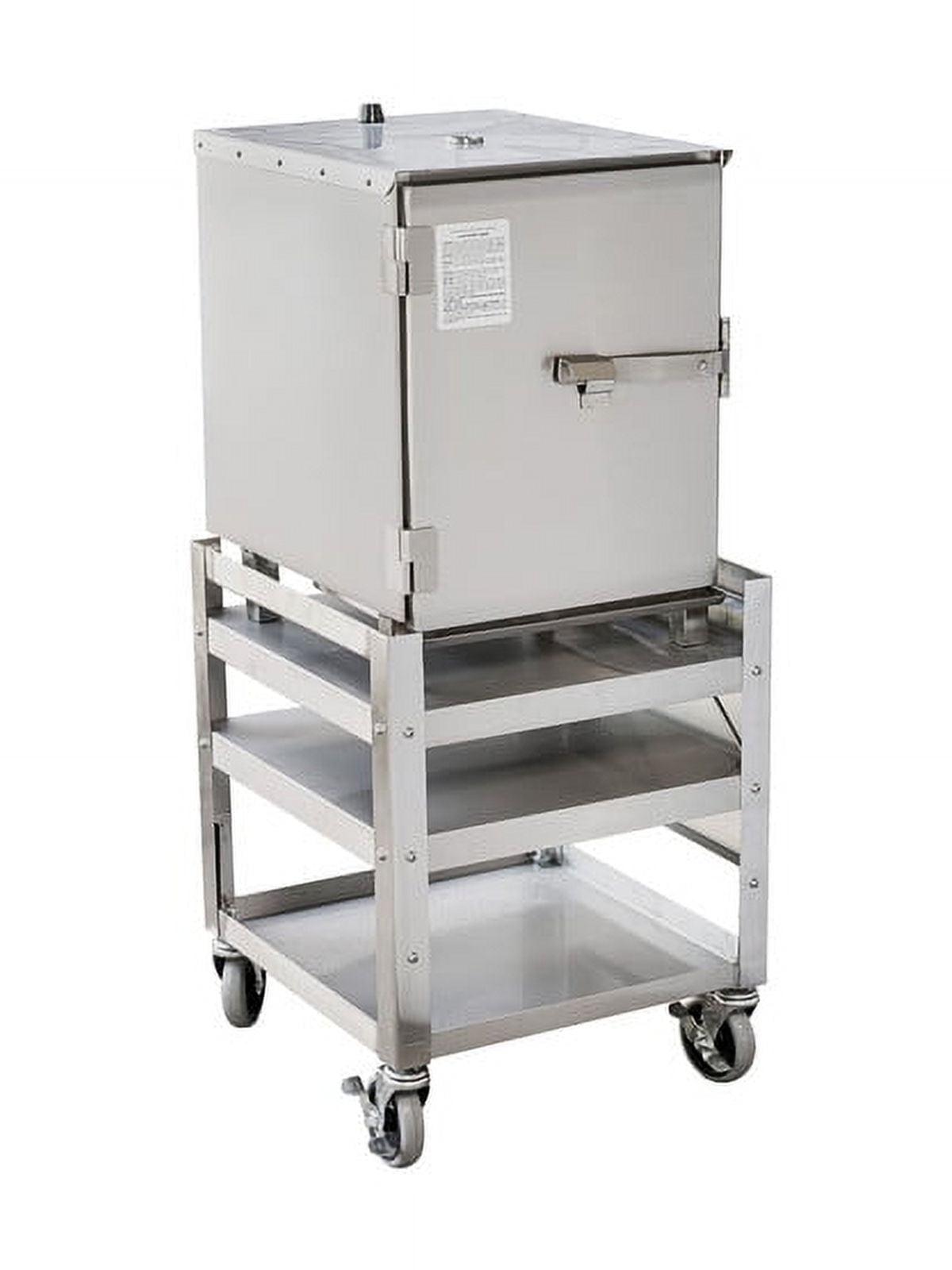 SmokinTex Stainless Steel Smoker Cart – 22"x18"x18" Stand with Side ...