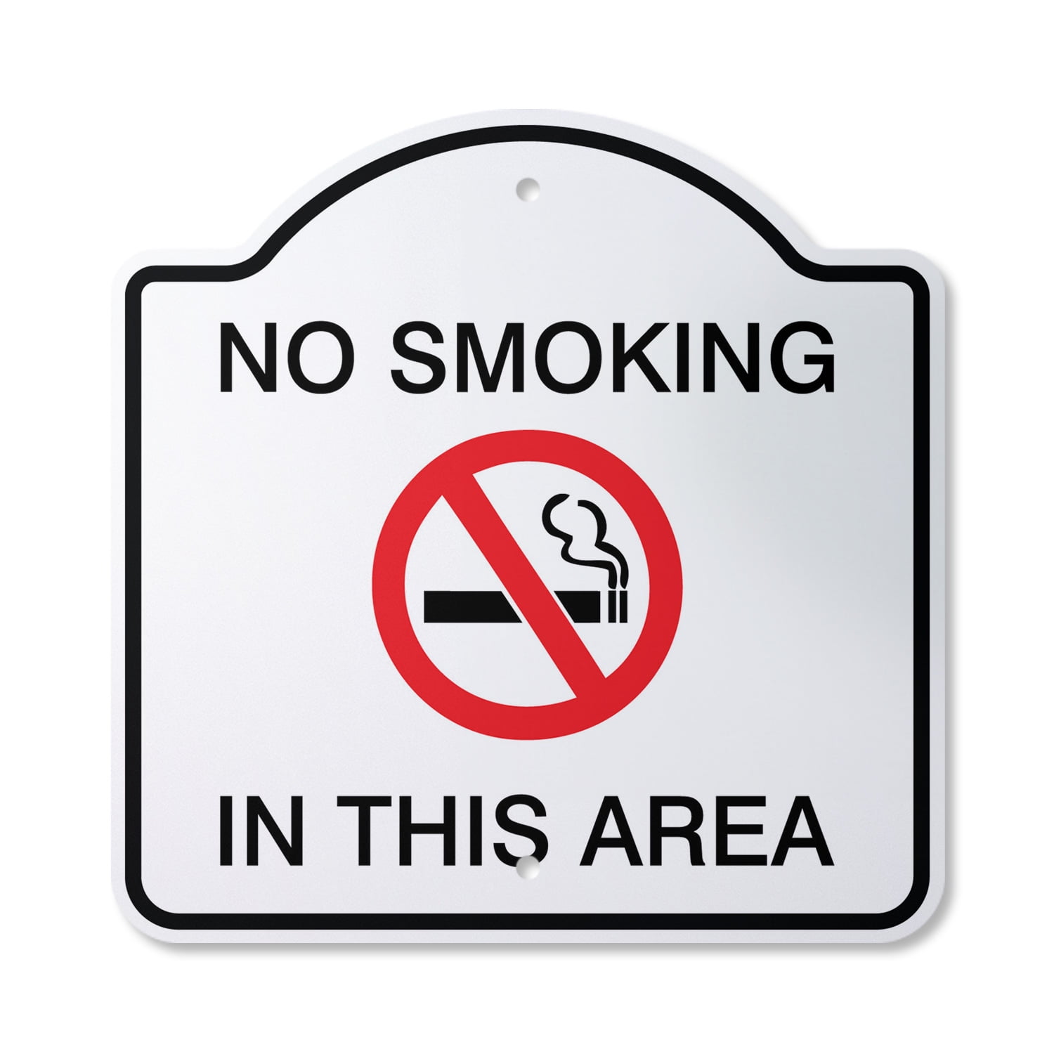 No Smoking In This Area 14" X 14" Sign | Indoor/Outdoor Plastic ...