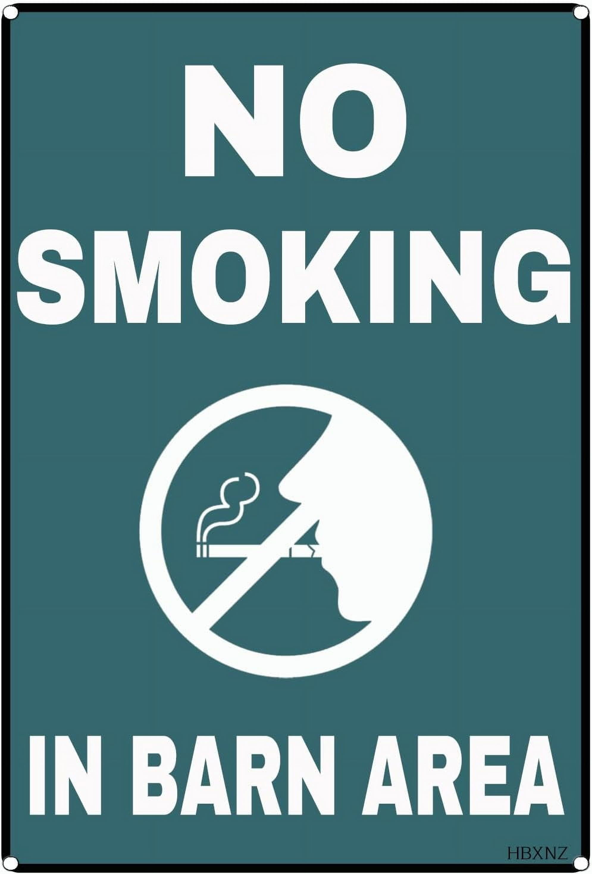 No Smoking in Barn Area Signs-Metal Tin Exquisite Wall Art Decor ...
