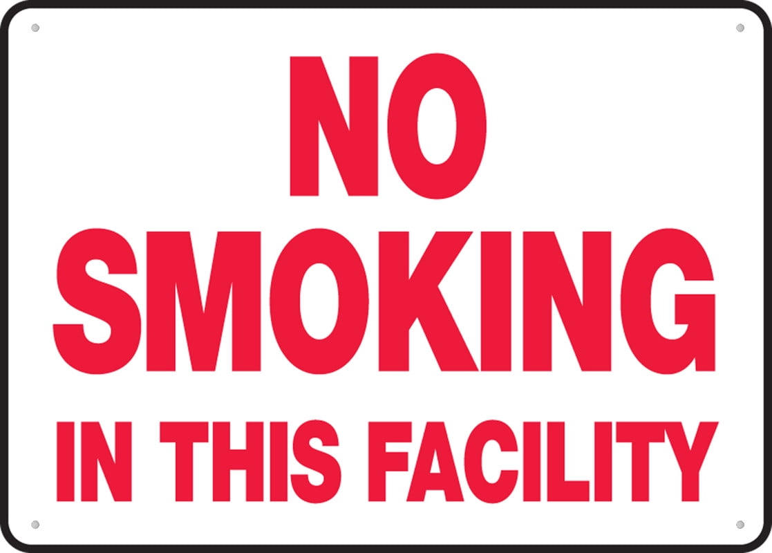 Smoking Control Sign Metal 12X8 Inch Rust Free Aluminum, Uv Printed ...
