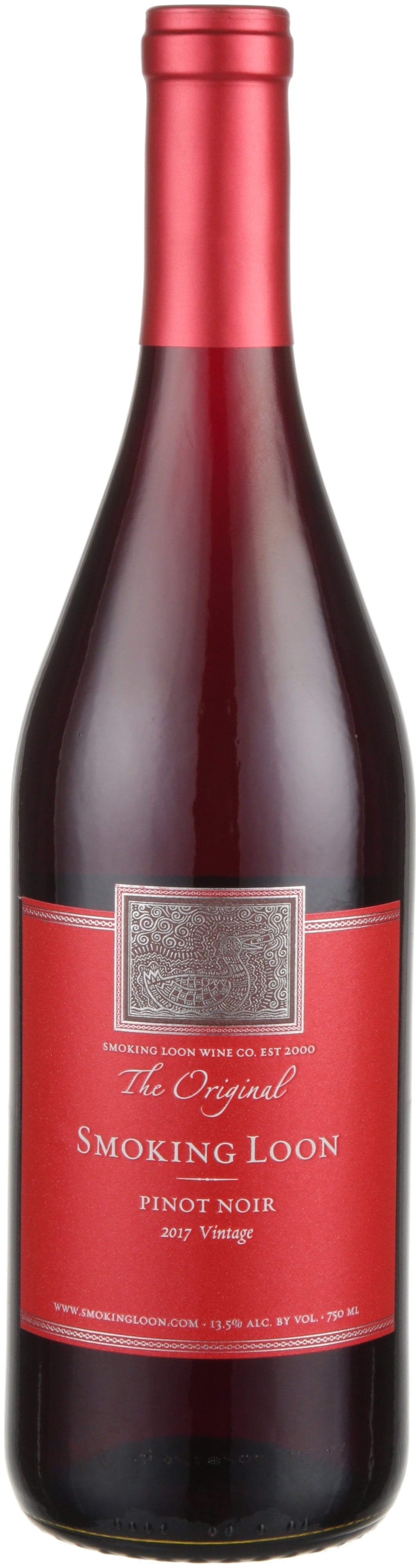 Smoking Loon Pinot Noir California Red Wine, 750 ml Bottle, 14% ABV ...