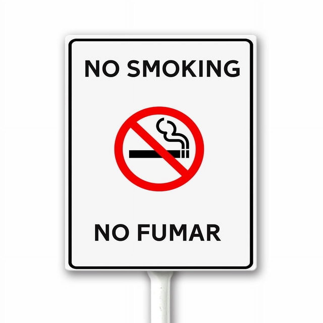 No Smoking Sign in Spanish, English Spanish Bilingual Sign, "NO Smoking ...