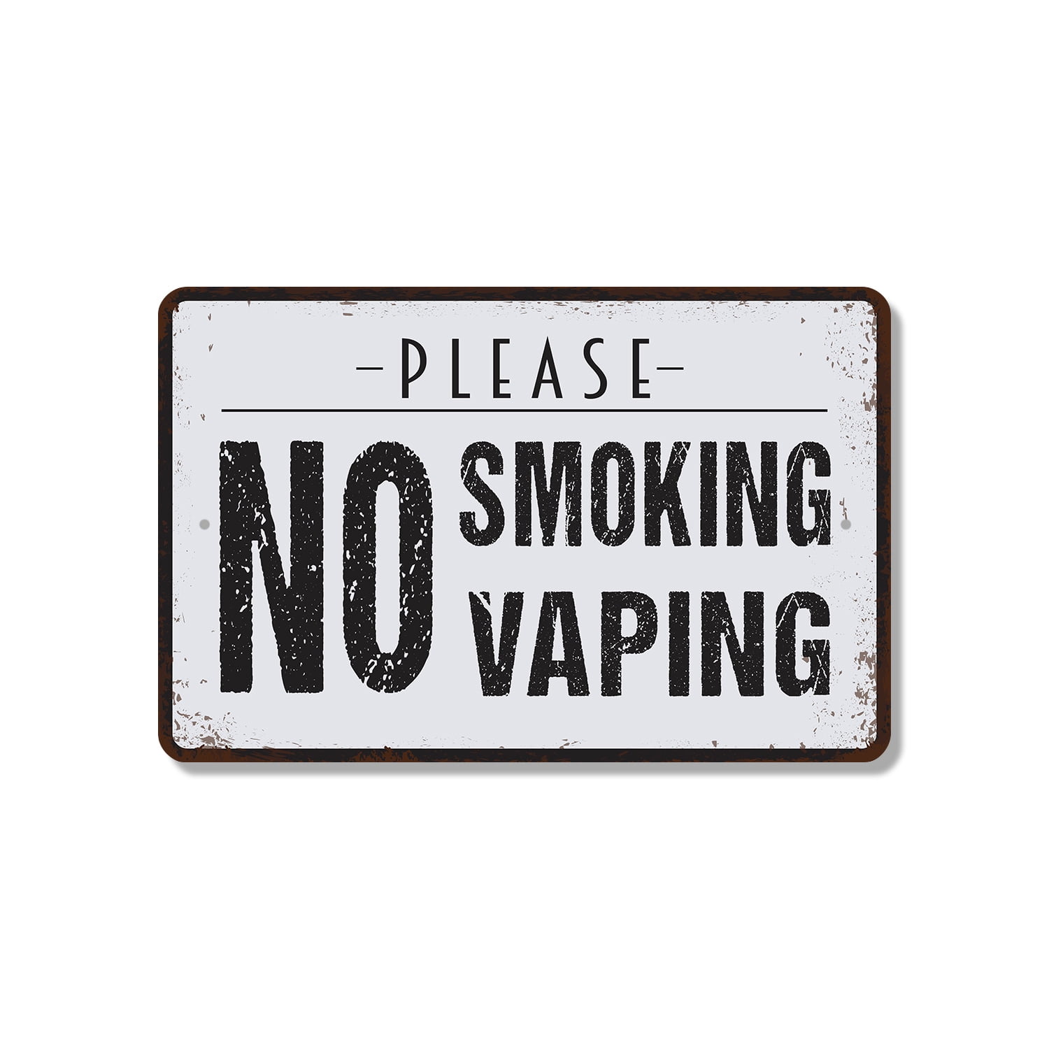 No Smoking No Vaping 10 Inch x 14 Inch Novelty Plastic Sign Fresh Air ...