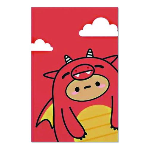 Smoko Tayto Dragon Layflat Notebook, 1-Subject, Medium/College Rule ...