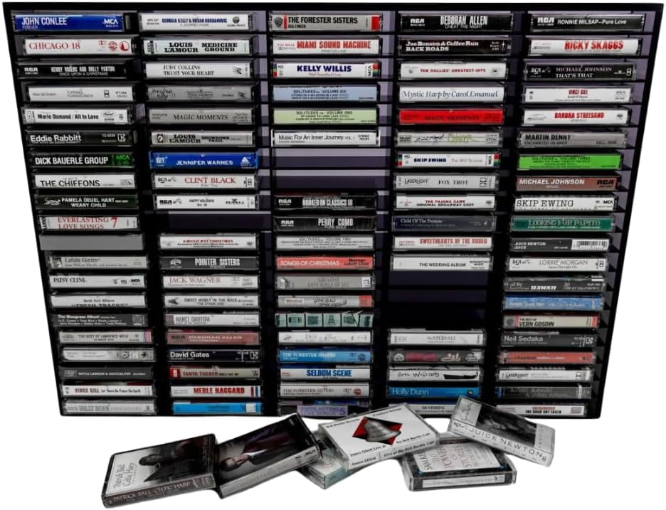 Smoky Acrylic Wall Mount Cassette Tape Rack/Stamp Pad Rack for Easy ...
