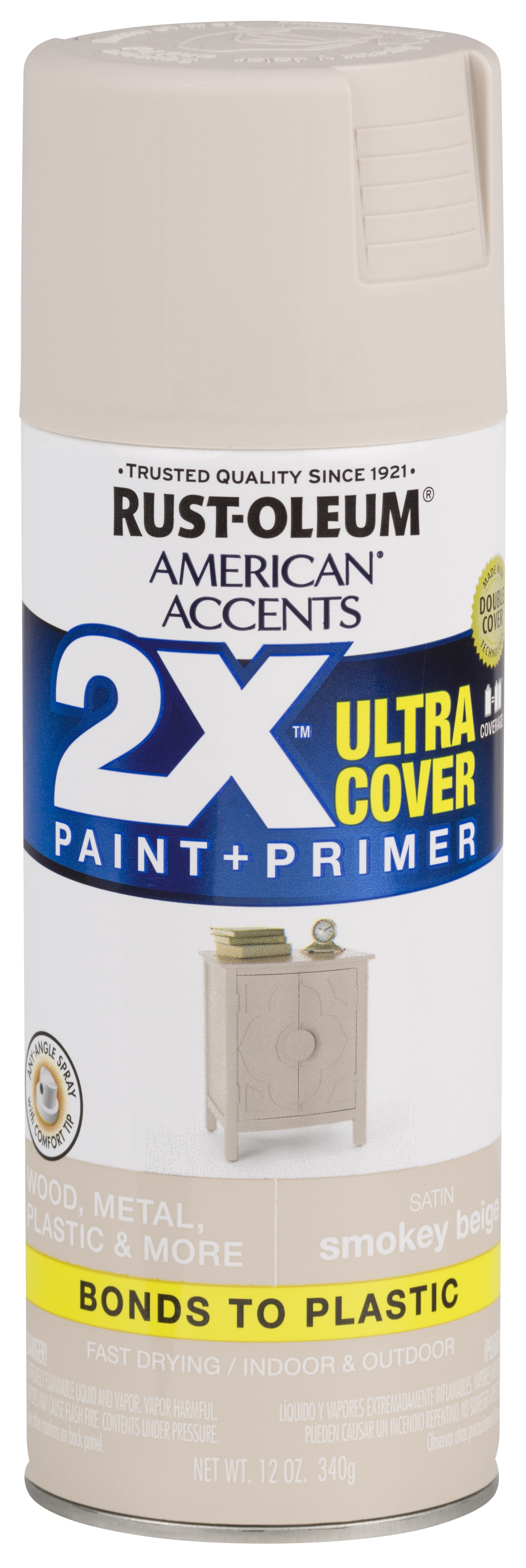 Smoky Beige, Rust-Oleum American Accents 2X Ultra Cover Satin Spray ...