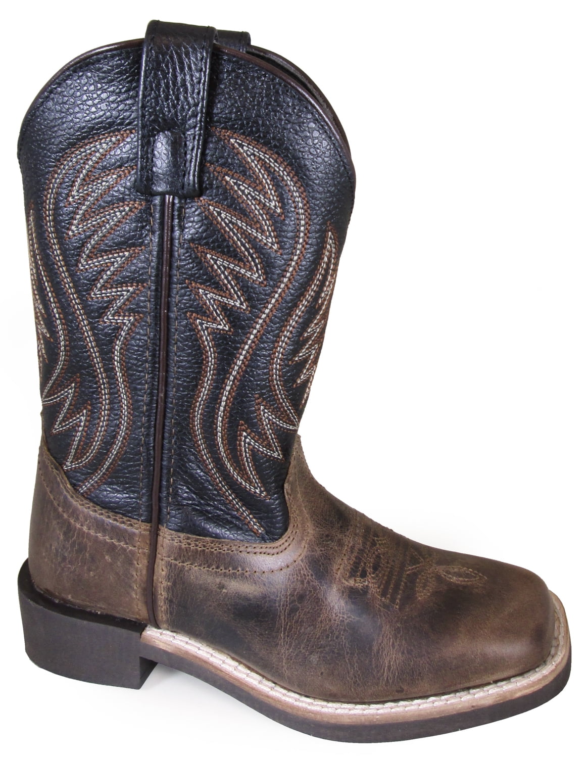 Smoky Mountain Boys' Travis Western Boot Square Toe Brown 8.5 D(M) US ...